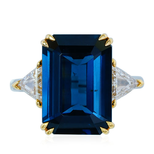 Blue Spinel and Diamond Ring – IVY New York