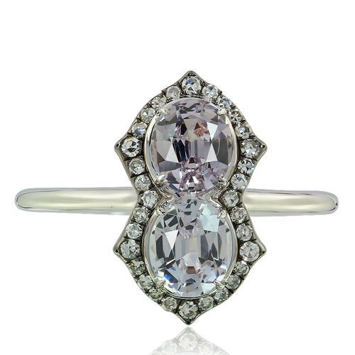 Duo Ring with Steel Grey Spinels and Diamonds – IVY New York